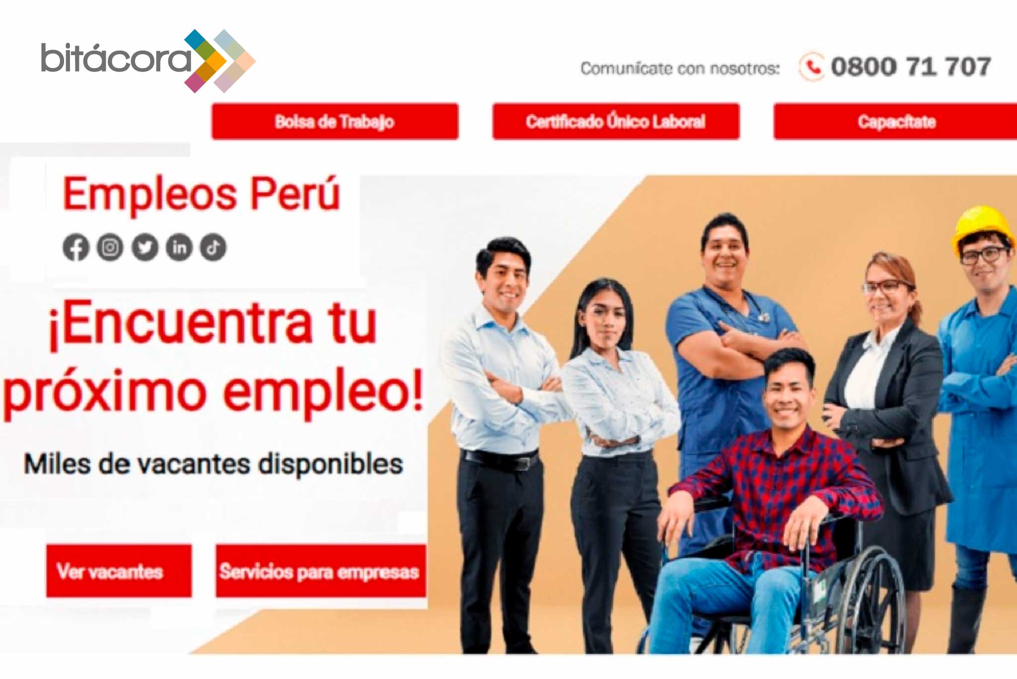 ¿Buscas trabajo? Ingresa al link del Portal Empleos para oportunidades ...